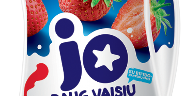 "JO" Yogurt with strawberries 900g