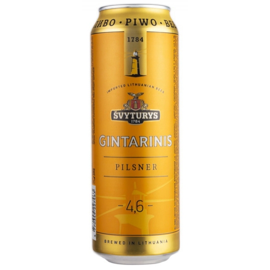 Švyturys "Gintarinis Light Beer" 568 ml 4,6% alc.