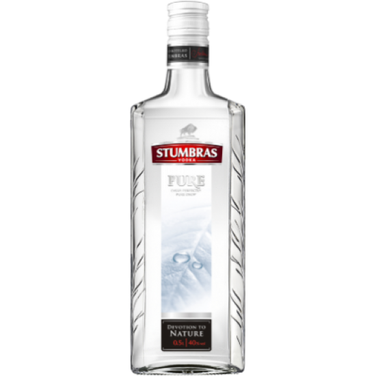 Vodka "Stumbras Pure" 40% alc. 0.5l