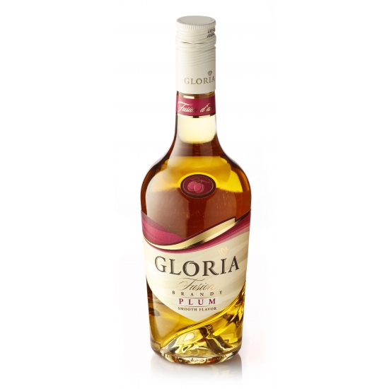 Brandy "Gloria Fusion" with plums. 36% alc. 0.5l.